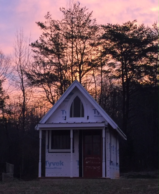 Tiny House Tuesday // A Tale of Two Gothic Windows - Cathy Baker